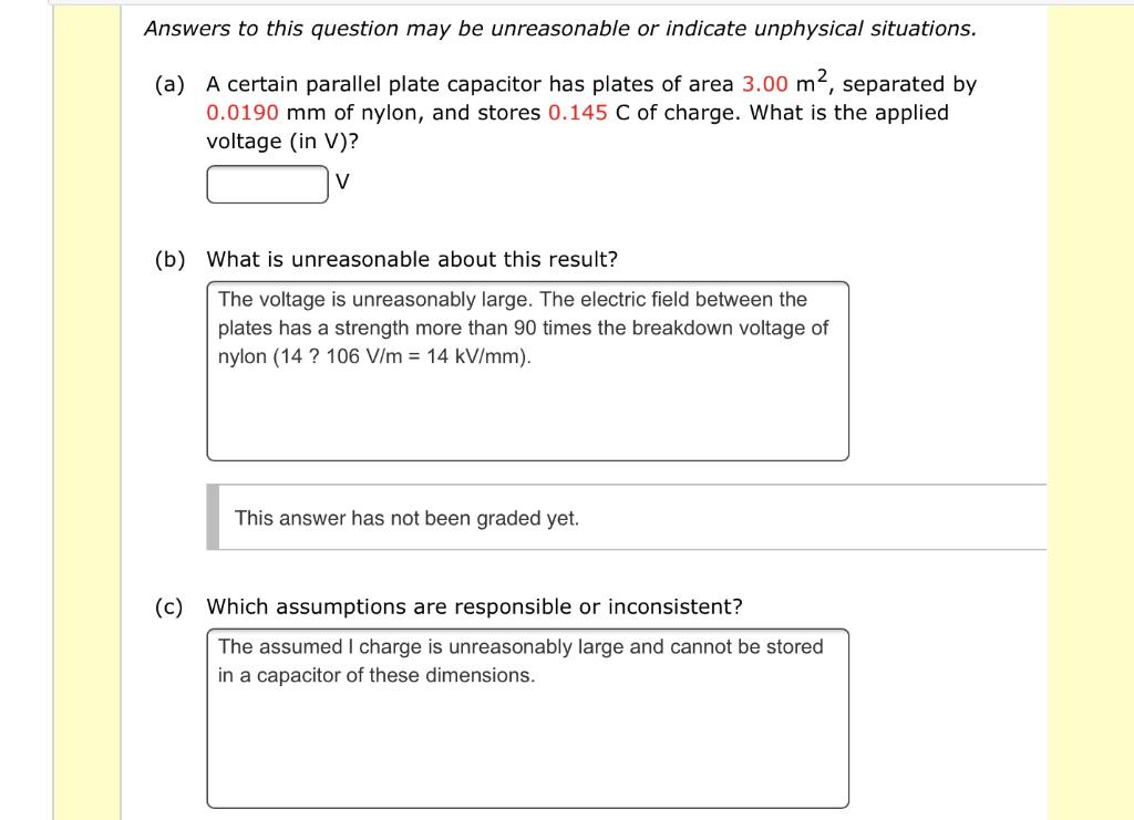 Solved Answers to this question may be unreasonable or | Chegg.com