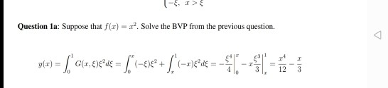 Solved Question la: Suppose that ). Solve the BVP from the | Chegg.com