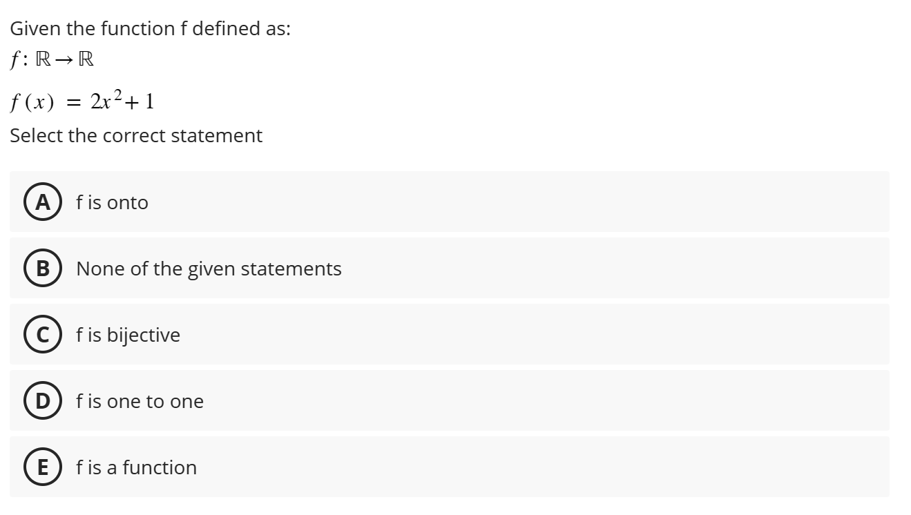 Solved Given the function \\( \\mathrm{f} \\) defined as: | Chegg.com