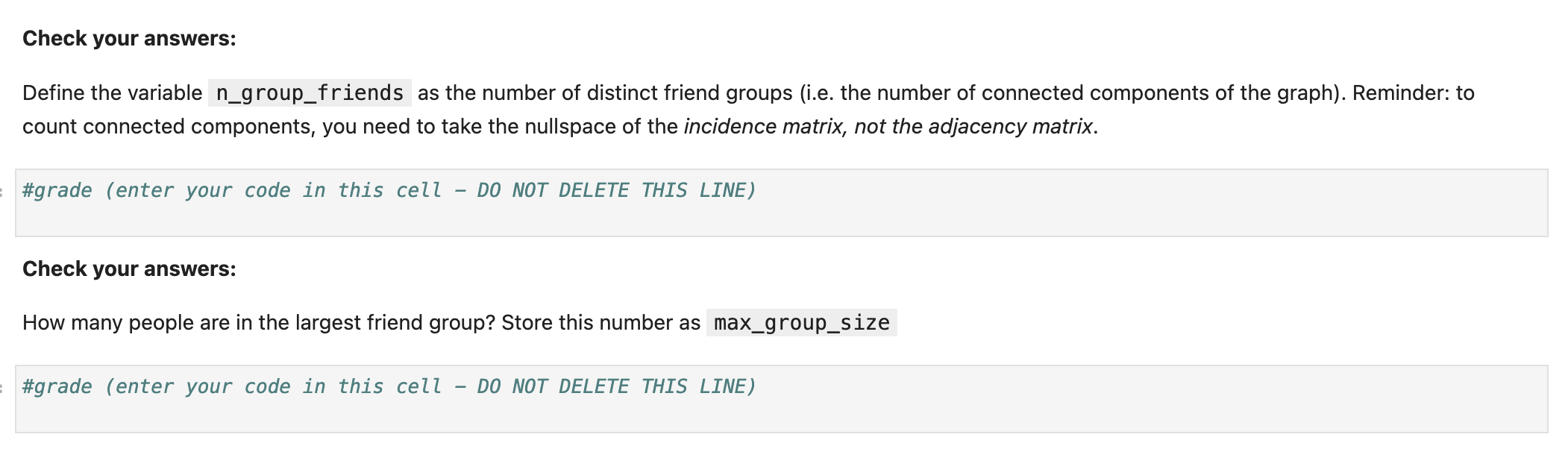 Solved One interesting application of graphs is exploring | Chegg.com
