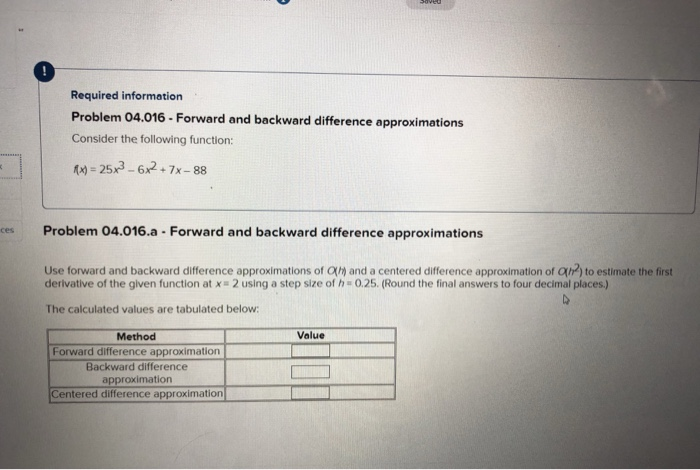 Solved Required information Problem 04.016-Forward and | Chegg.com