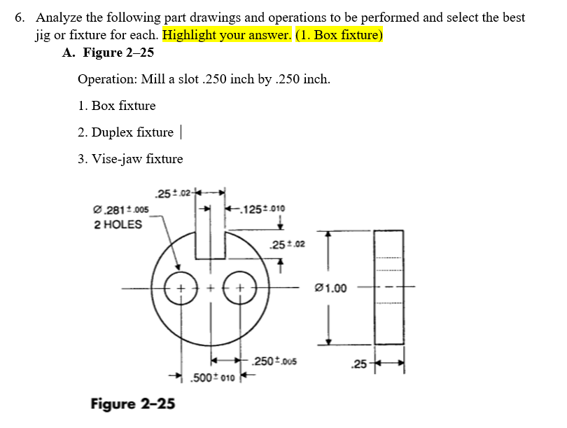 Solved Analyze the following part drawings and operations to | Chegg.com