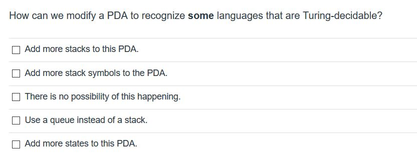 Solved How can we modify a PDA to recognize some languages | Chegg.com