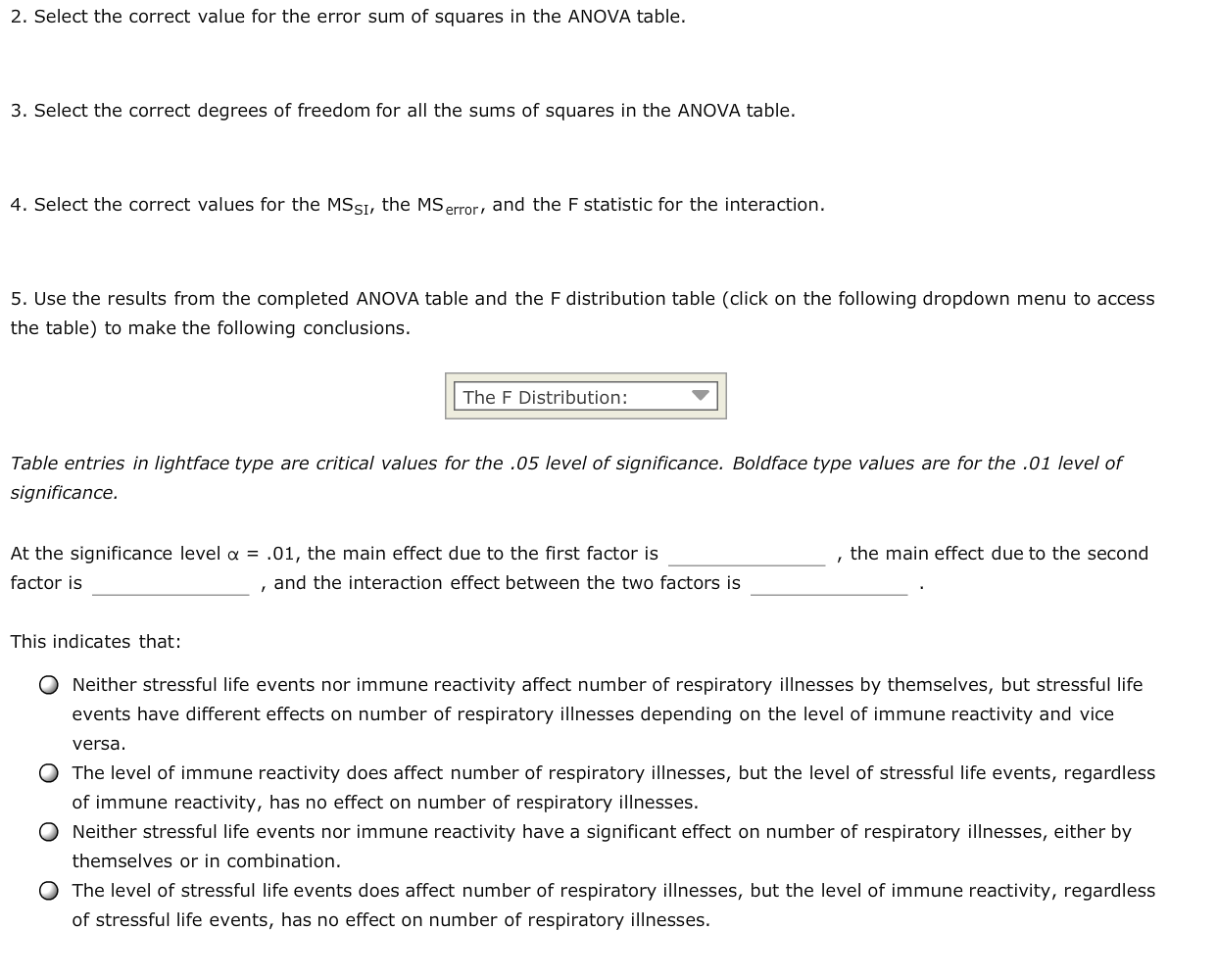 Solved 5. Two-factor analysis of variance - Emphasis on | Chegg.com