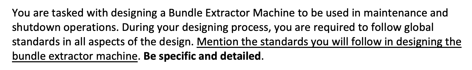 Solved You are tasked with designing a Bundle Extractor | Chegg.com