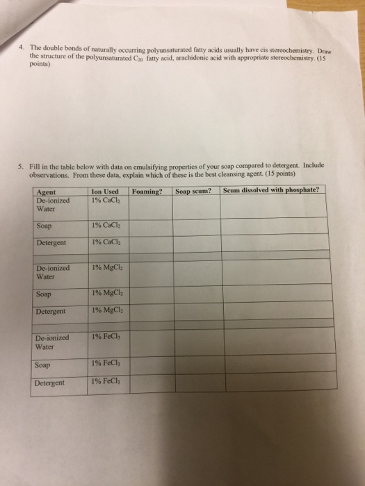 Solved 4. The double bonds of naturally occurring | Chegg.com