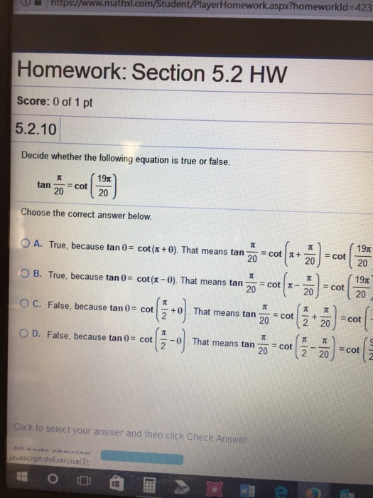 Solved Decide whether the following equation is true or | Chegg.com Solved Decide whether the following equation is true or | Chegg.com