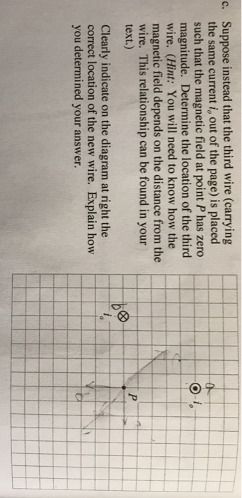 Solved Suppose instead that the third wire (carrying the | Chegg.com