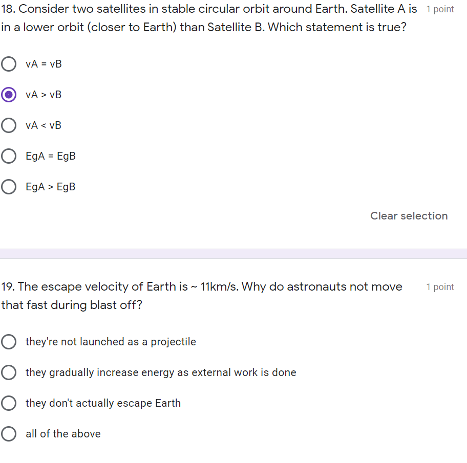 Solved 18. Consider two satellites in stable circular orbit | Chegg.com