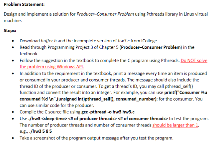 Solved Problem Statement: Design and implement a solution | Chegg.com