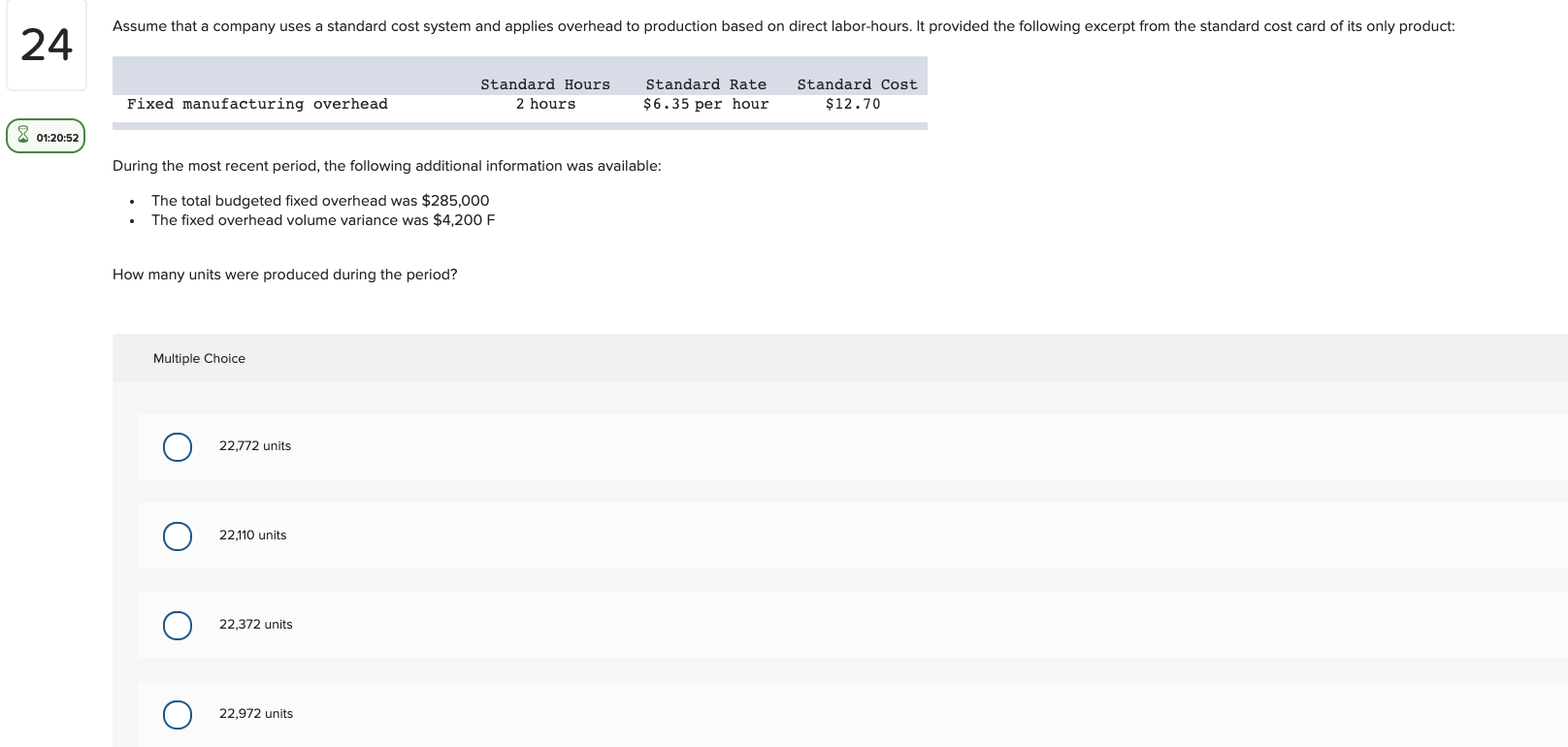 Solved Assume That A Company Uses A Standard Cost System And Chegg