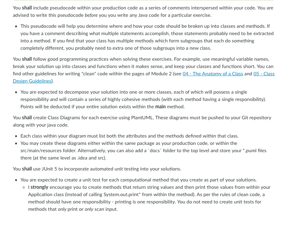 Solved You shall include pseudocode within your production | Chegg.com