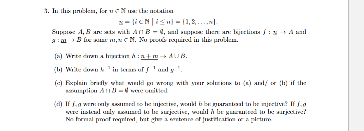Solved 3. In this problem, for n∈N use the notation | Chegg.com