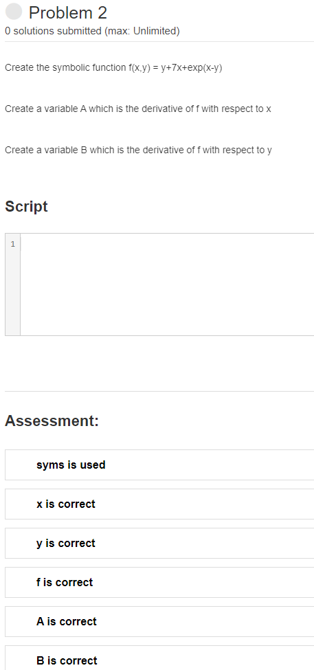 Solved Problem 2 O solutions submitted (max: Unlimited) | Chegg.com