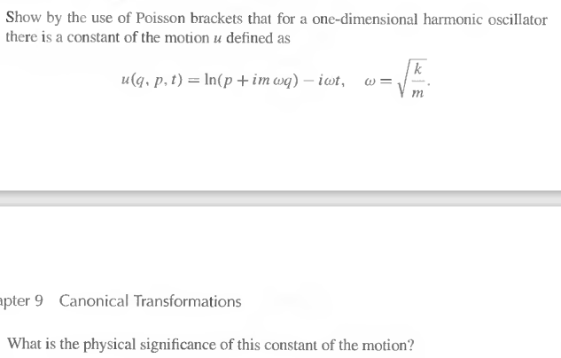 Solved Show by the use of Poisson brackets that for a | Chegg.com