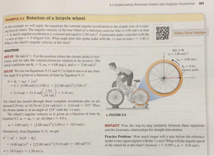 Solved 261 9.3 Relationship Between Linear and Angular | Chegg.com