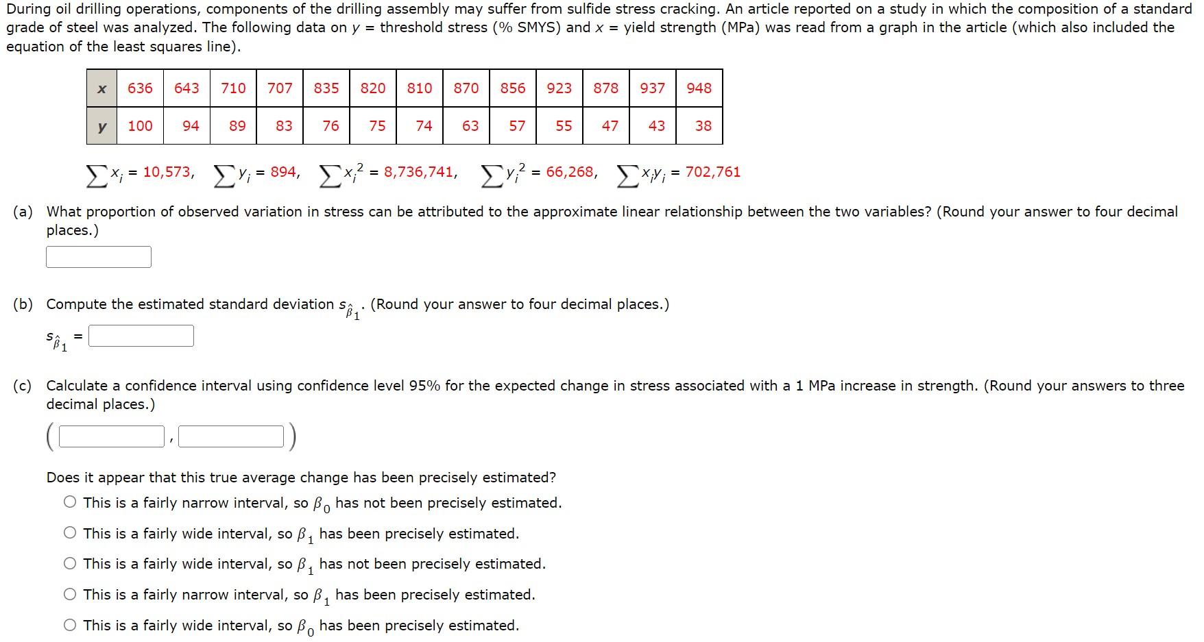 Solved During oil drilling operations, components of the | Chegg.com