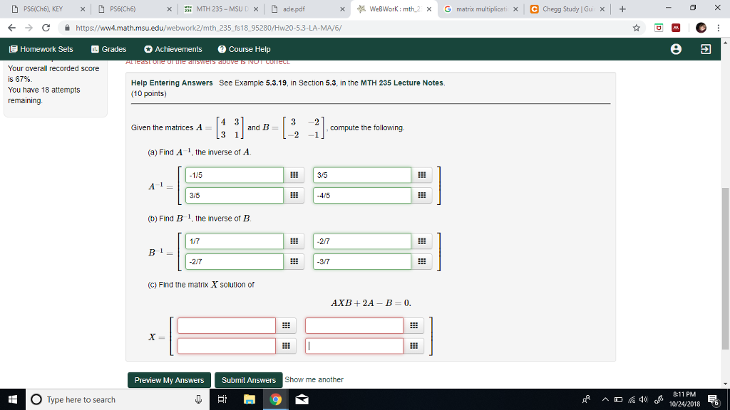 Solved MTH 235-MSUD × adepdf WeBWork: mth.2 x G matrix | Chegg.com Solved MTH 235-MSUD × adepdf WeBWork: mth.2 x G matrix | Chegg.com