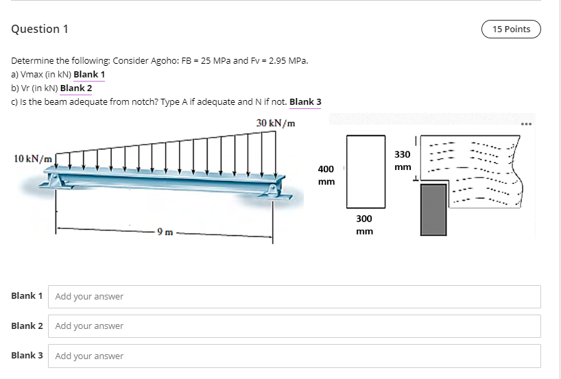 Solved Determine the following: Consider Agoho: FB=25MPa and | Chegg.com