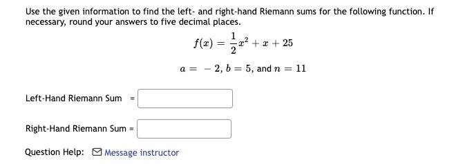 Solved Use the given information to find the left- and | Chegg.com
