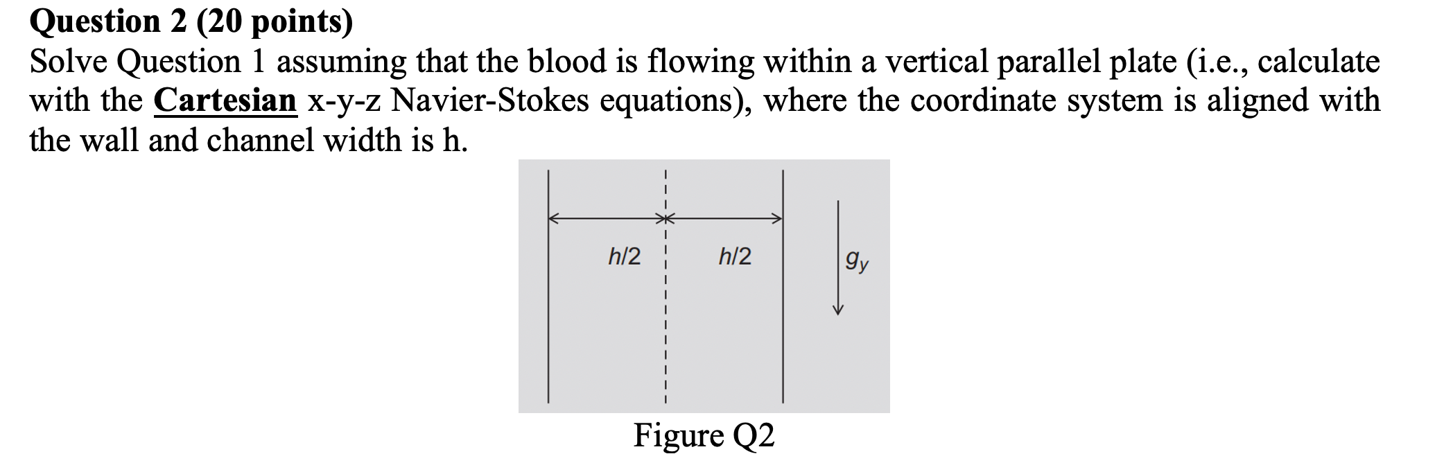 Solved Blood flows through a vertical tube with a kinematic | Chegg.com