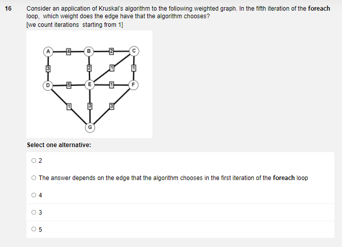 Solved 12 The running time for an algorithm we discussed in | Chegg.com