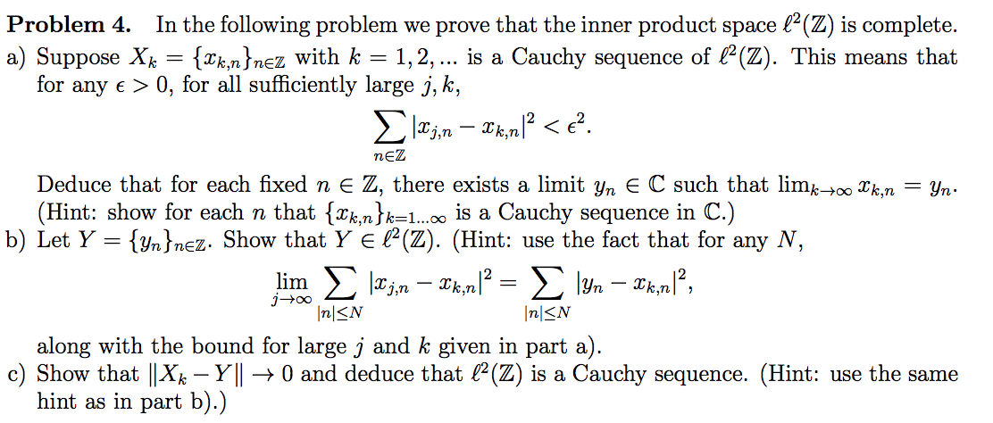 Solved = Problem 4. In the following problem we prove that | Chegg.com