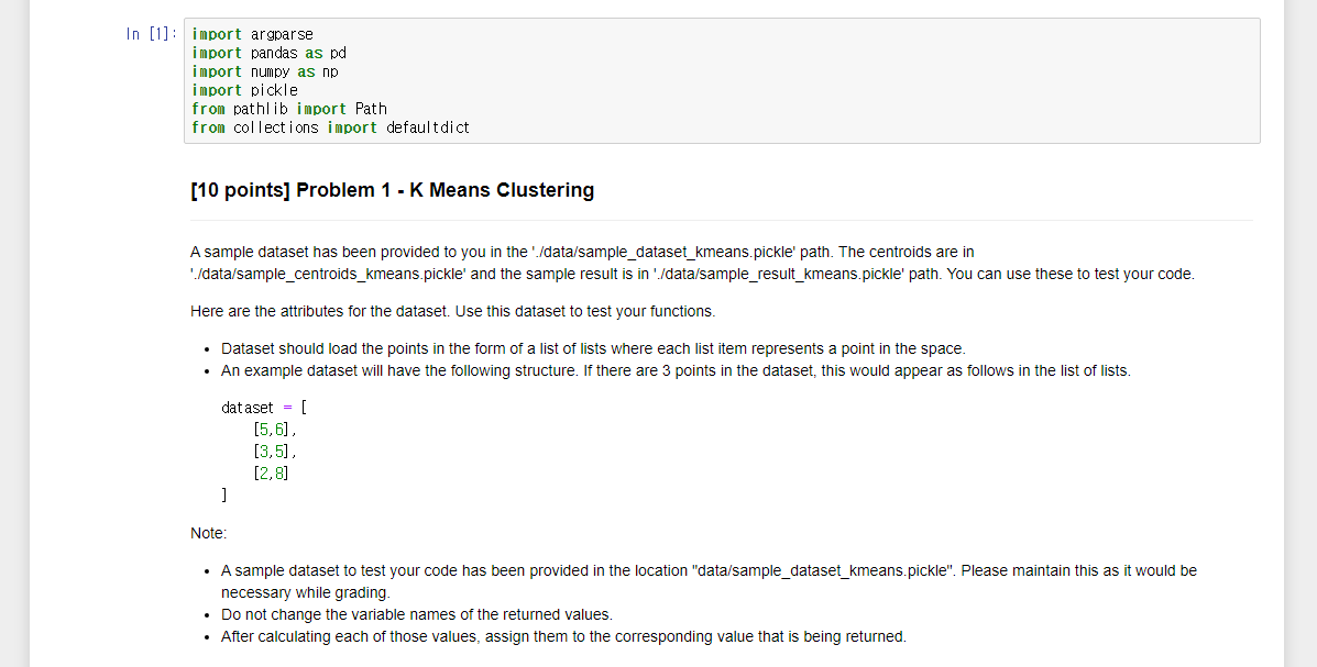 Solved In [1] : import argparse import pandas as pd import | Chegg.com