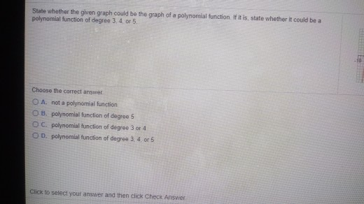 Solved State whether the given graph could be the graph of a | Chegg.com