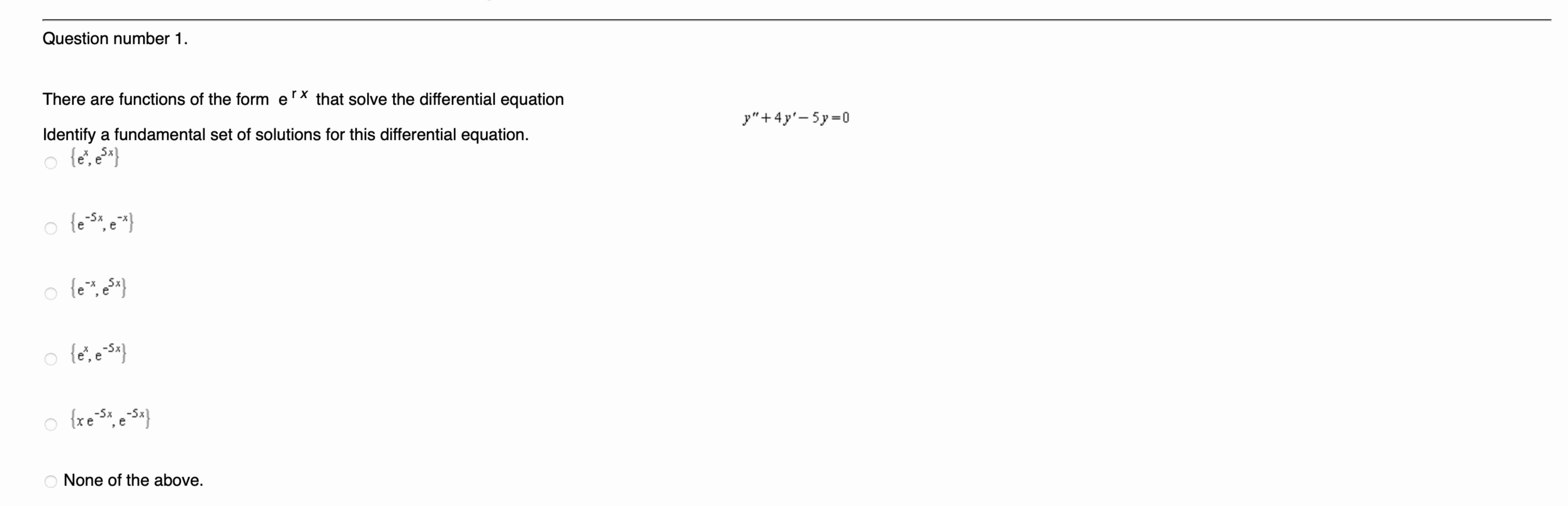 Solved Question number 1.There are functions of ﻿the form | Chegg.com