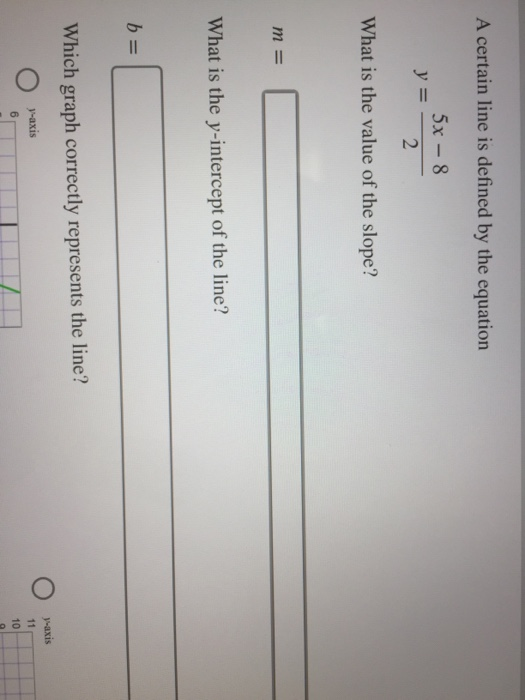 Solved A certain line is defined by the equation 5x - 8 2 | Chegg.com
