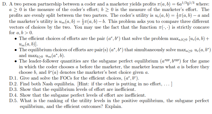 D. A two person partnership between a coder and a | Chegg.com