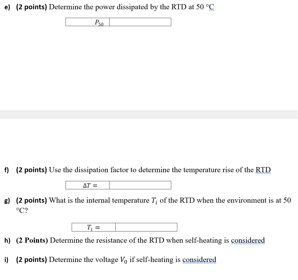 Solved Q4(Bonus): A linear RTD has α0=∘C0.004,R=450Ω and | Chegg.com