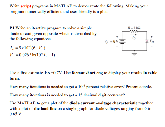 Solved Write script programs in MATLAB to demonstrate the | Chegg.com Solved Write script programs in MATLAB to demonstrate the | Chegg.com
