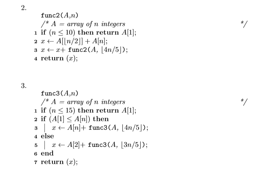 Solved Write a recurrence relation describing the WORST case | Chegg.com