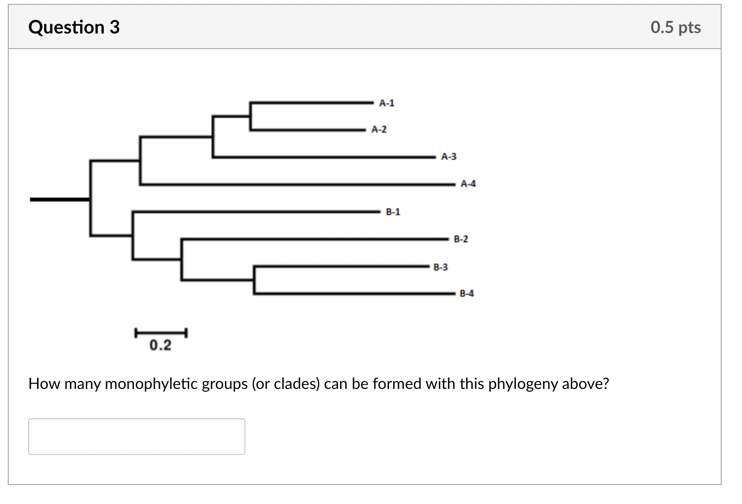 Solved How many monophyletic groups (or clades) ﻿can be | Chegg.com