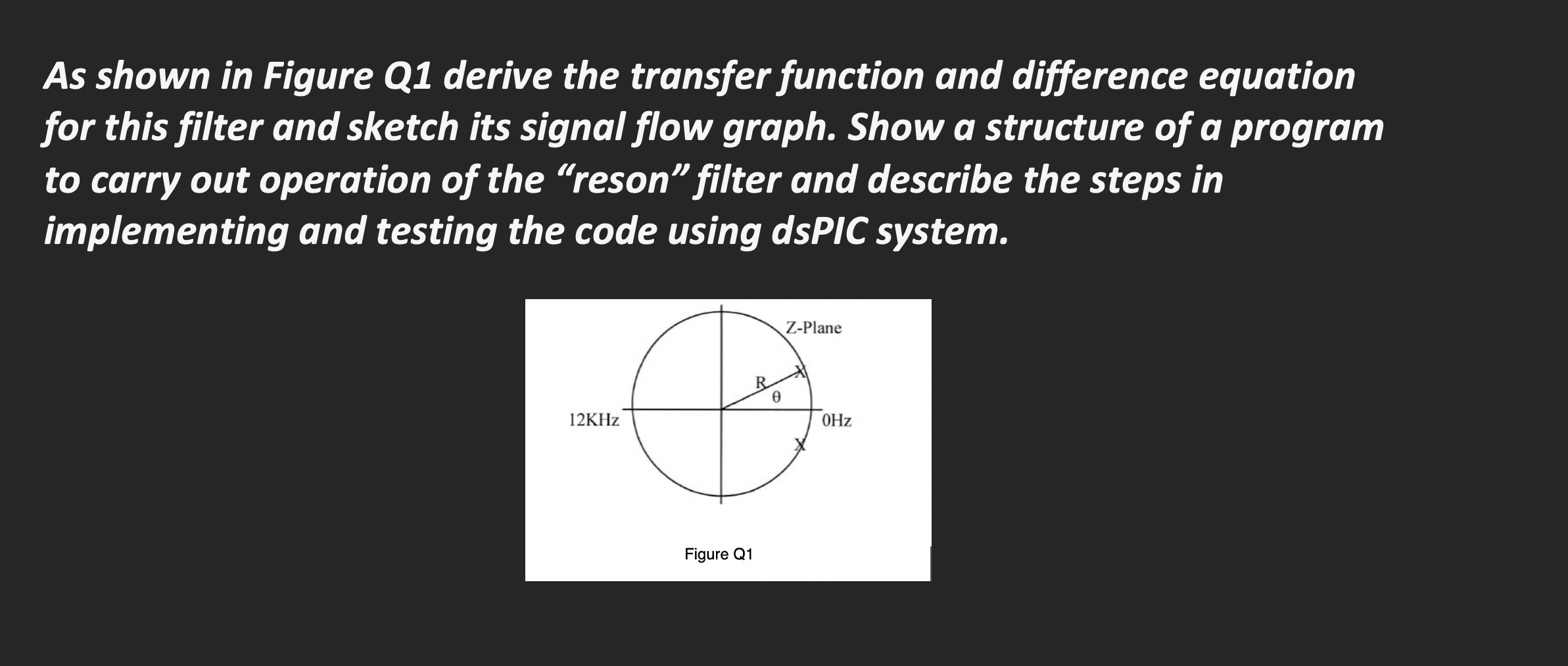 Solved As shown in Figure Q1 derive the transfer function | Chegg.com