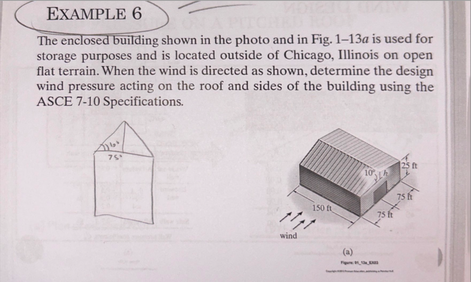 Solved The enclosed building shown in the photo and in Fig. | Chegg.com