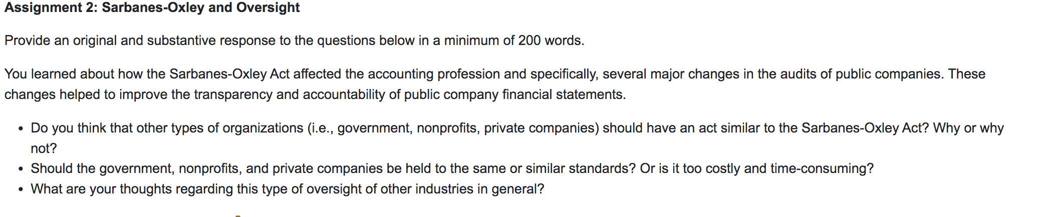 Solved Provide an original and substantive response to the | Chegg.com