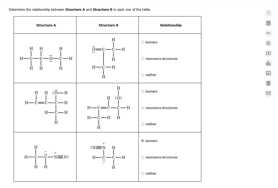 Solved Determine the relationship between Structure A and | Chegg.com