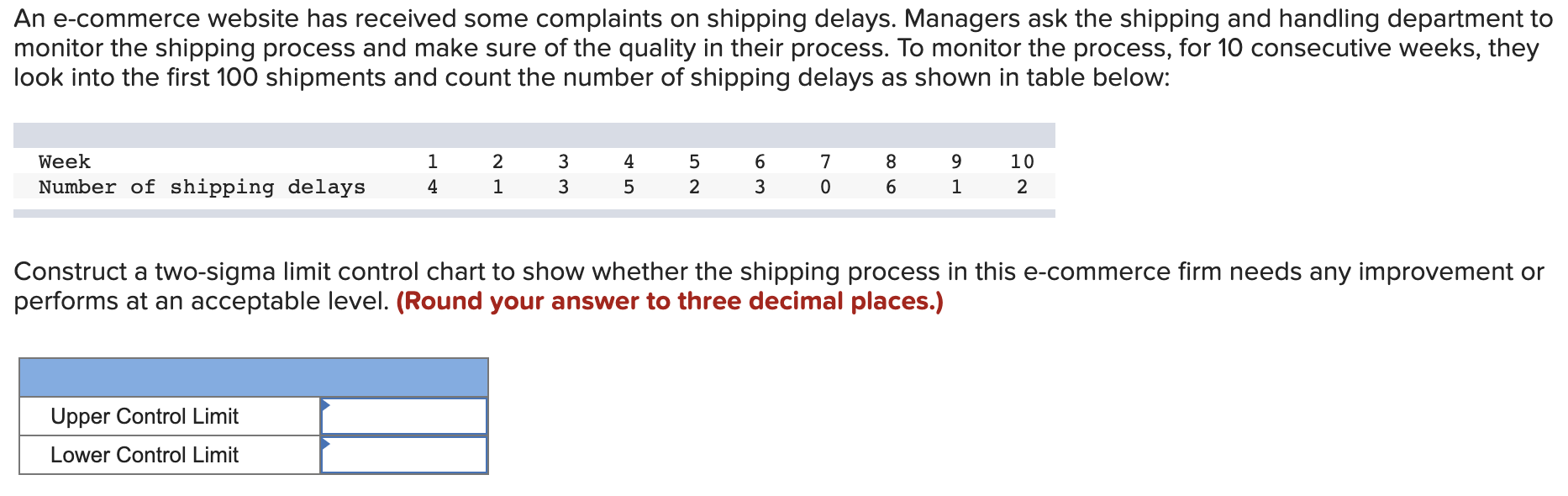 Solved An e-commerce website has received some complaints on | Chegg.com