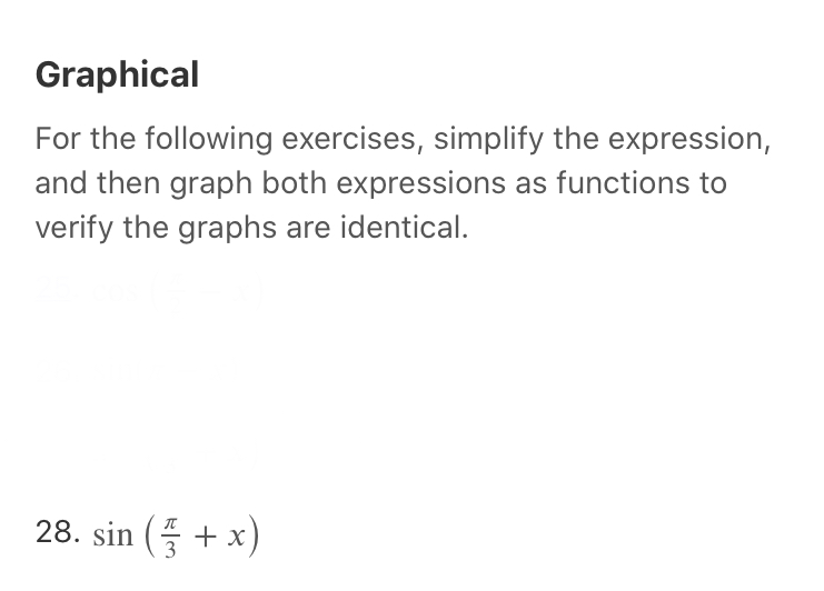 Solved Graphical For the following exercises, simplify the | Chegg.com