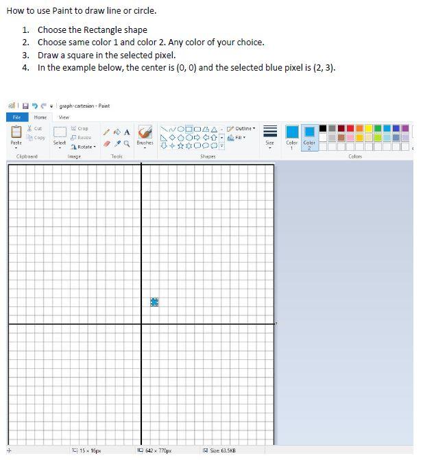 Solved Q3. Add the points of a circle in the table using the | Chegg.com