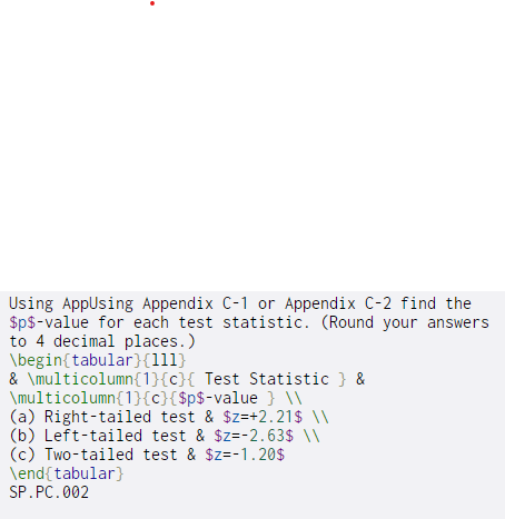 Solved Using AppUsing Appendix C-1 or Appendix C-2 find the | Chegg.com