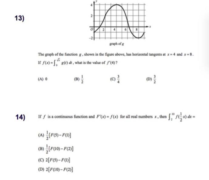 Solved 13) a graph of The graph of the function g, shown in | Chegg.com