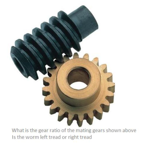 Solved What is the gear ratio of the mating gears shown | Chegg.com