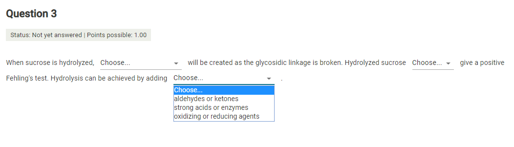 Solved Question 3 Status: Not yet answered Points possible: | Chegg.com