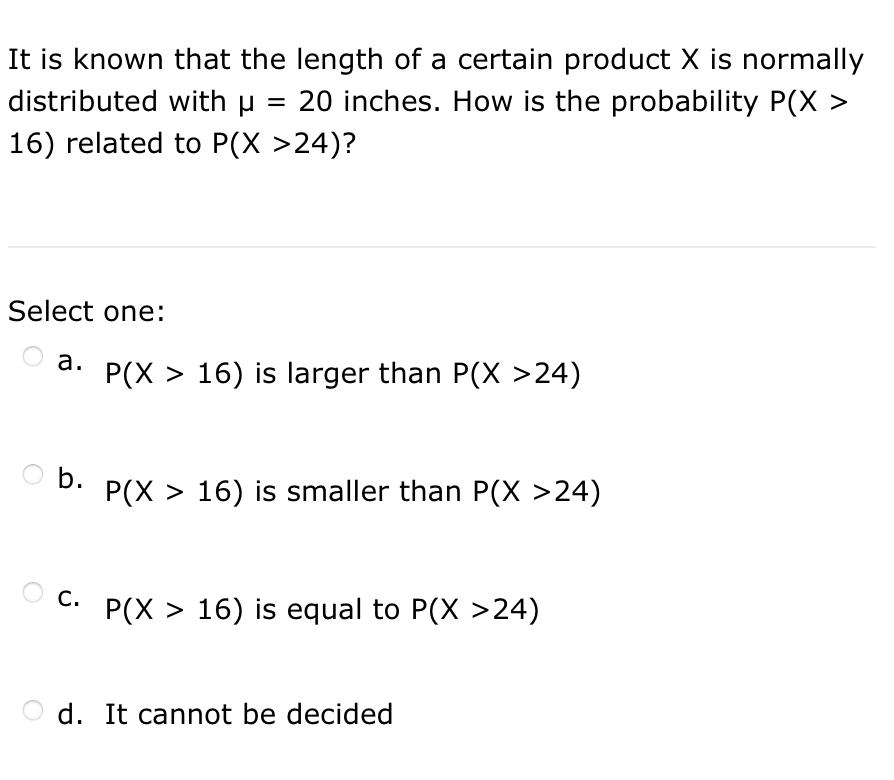 Solved It is known that the length of a certain product X is | Chegg.com