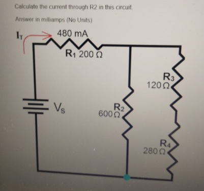Solved Calculate the current through R2 in this circuit | Chegg.com