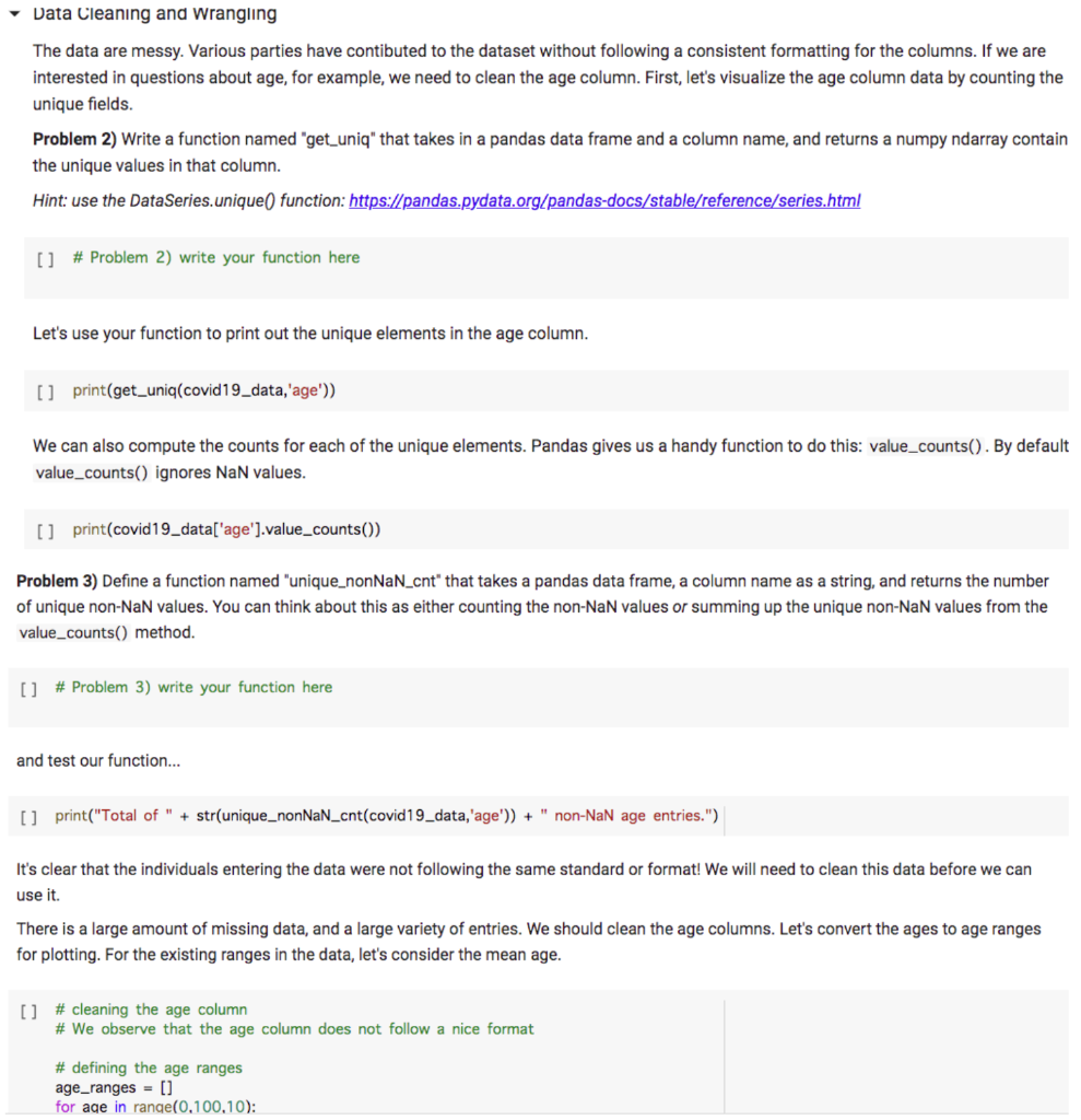 Solved Problem 1 Write A Function Named Rowsandcolumns